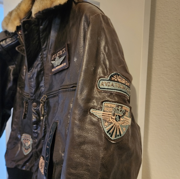 Aviatrix | Jackets & Coats | Leather Jacket | Poshmark
